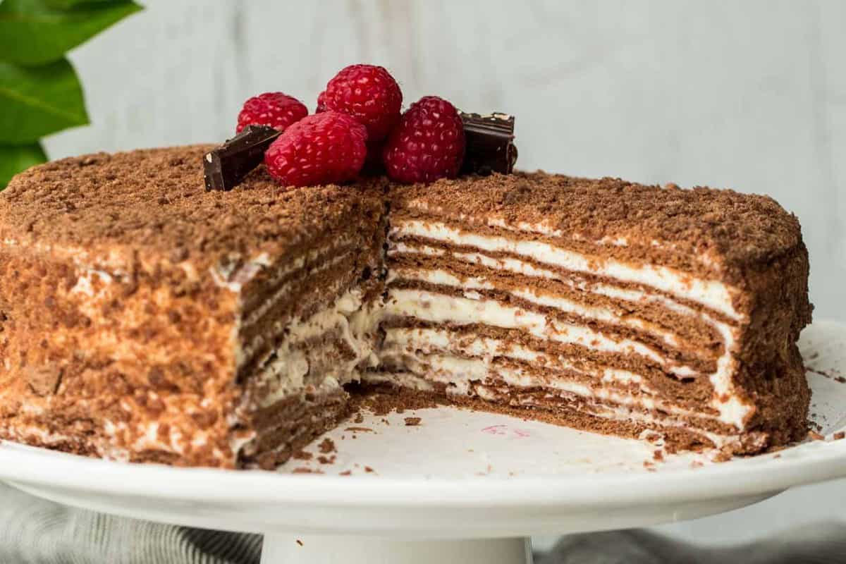Chocolate Spartak Cake Recipe - Valentina's Corner