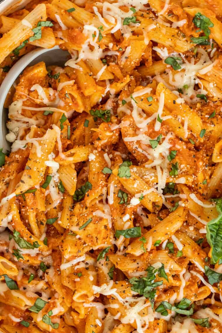 Chicken Parmesan Pasta - Valentina's Corner