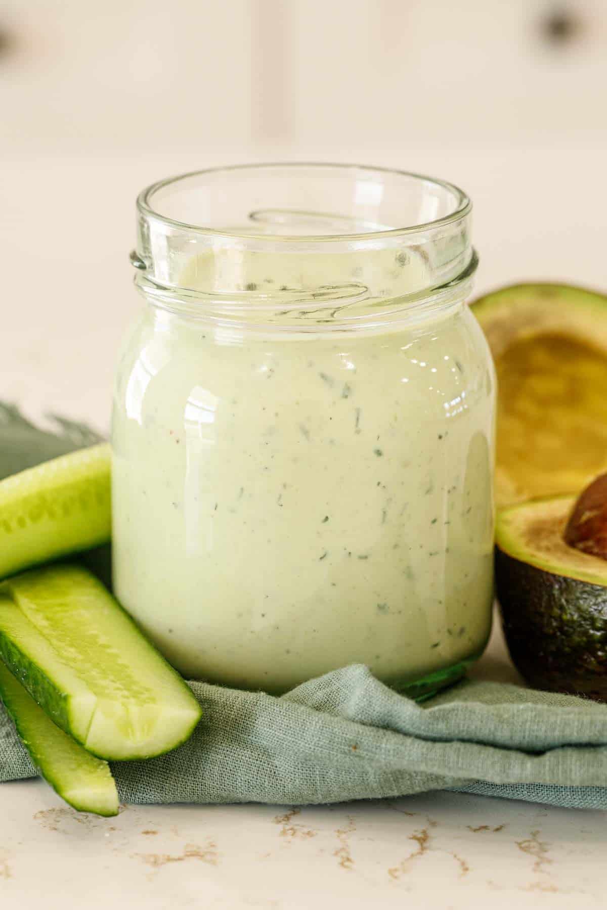 Avocado Ranch Dressing (and Dip) - Valentina's Corner