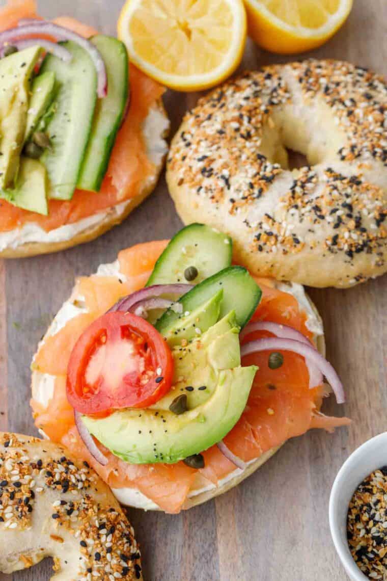 Smoked Salmon Bagel - Valentina's Corner