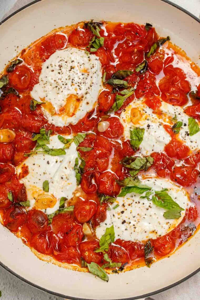 Burrata Cheese with Roasted Tomatoes - Valentina's Corner