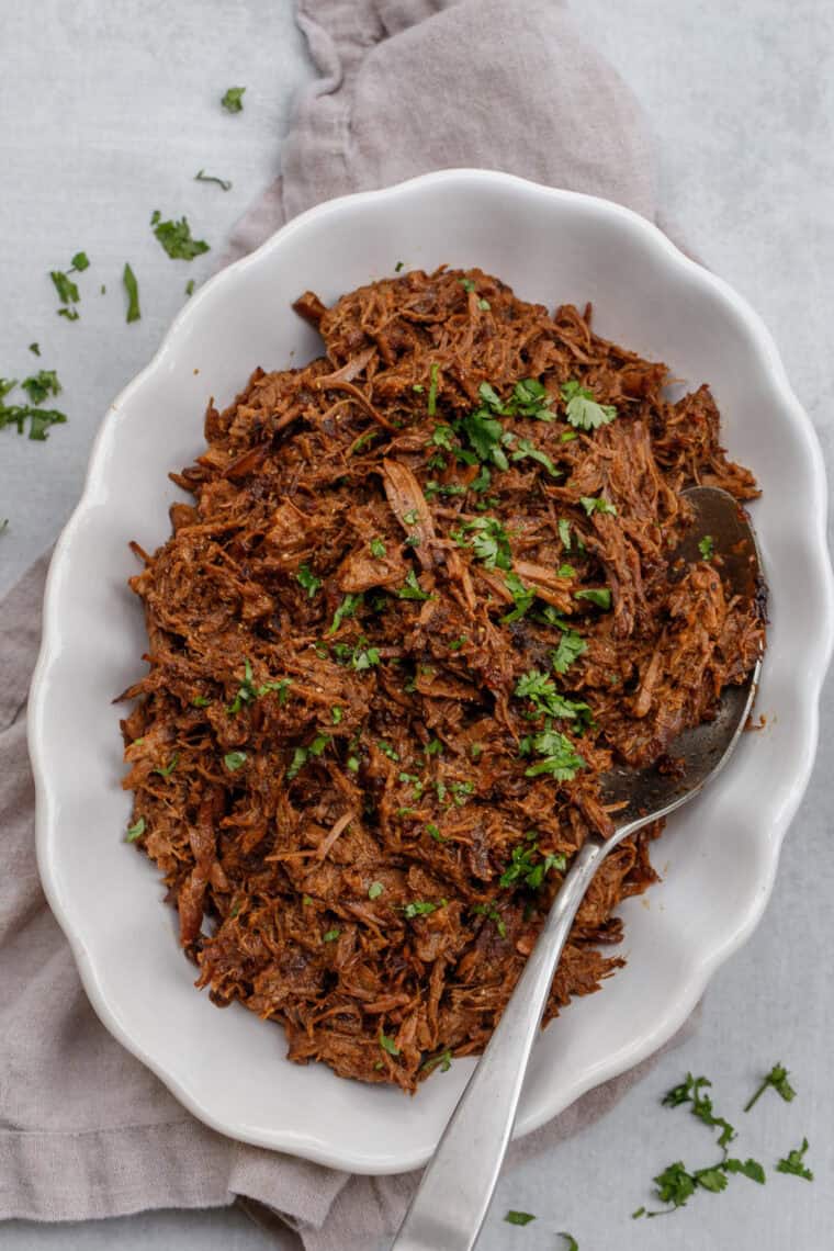 Shredded Beef Recipe (Mexican) - Valentina's Corner