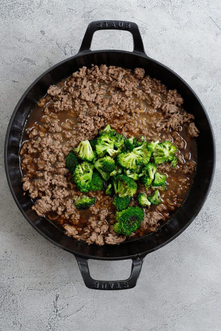 Ground Beef and Broccoli (VIDEO) - Valentina's Corner