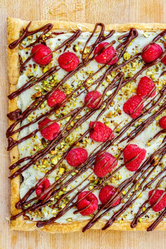 Puff Pastry Dubai Chocolate Tart (VIDEO) - Valentina's Corner