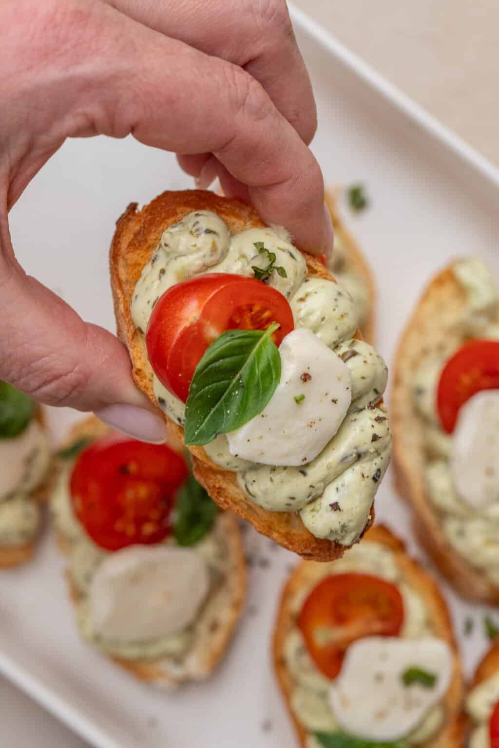 Pesto Tomato Canapes - Valentina's Corner